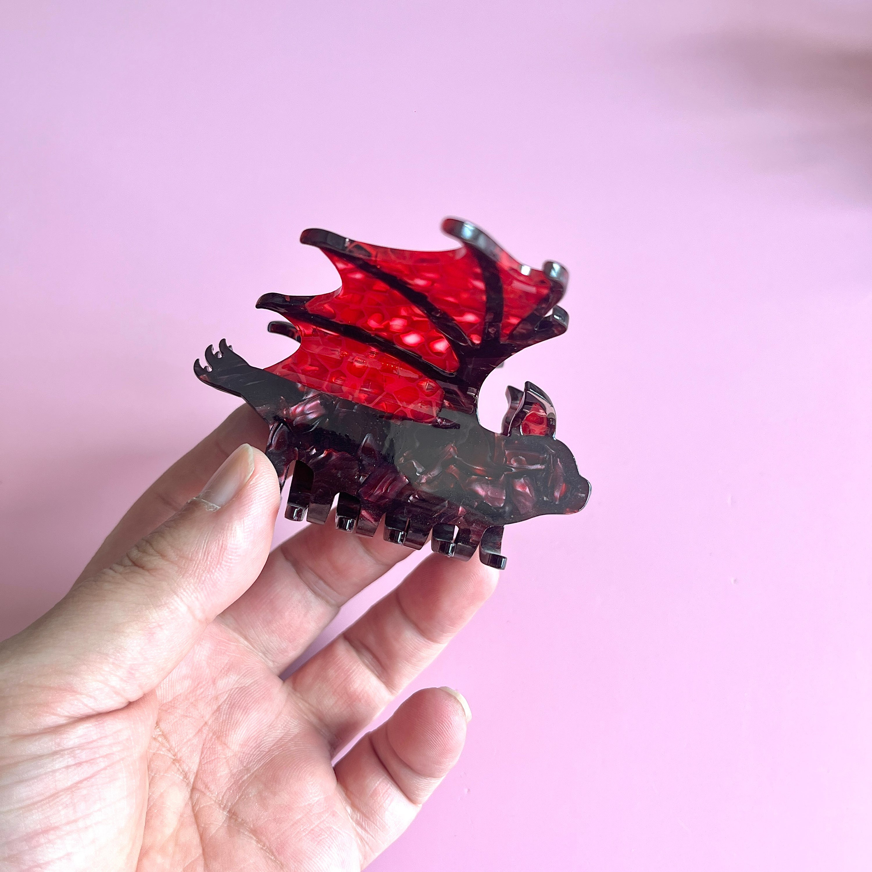 Battholomew the Bat Claw Clip – Lassoed Moon