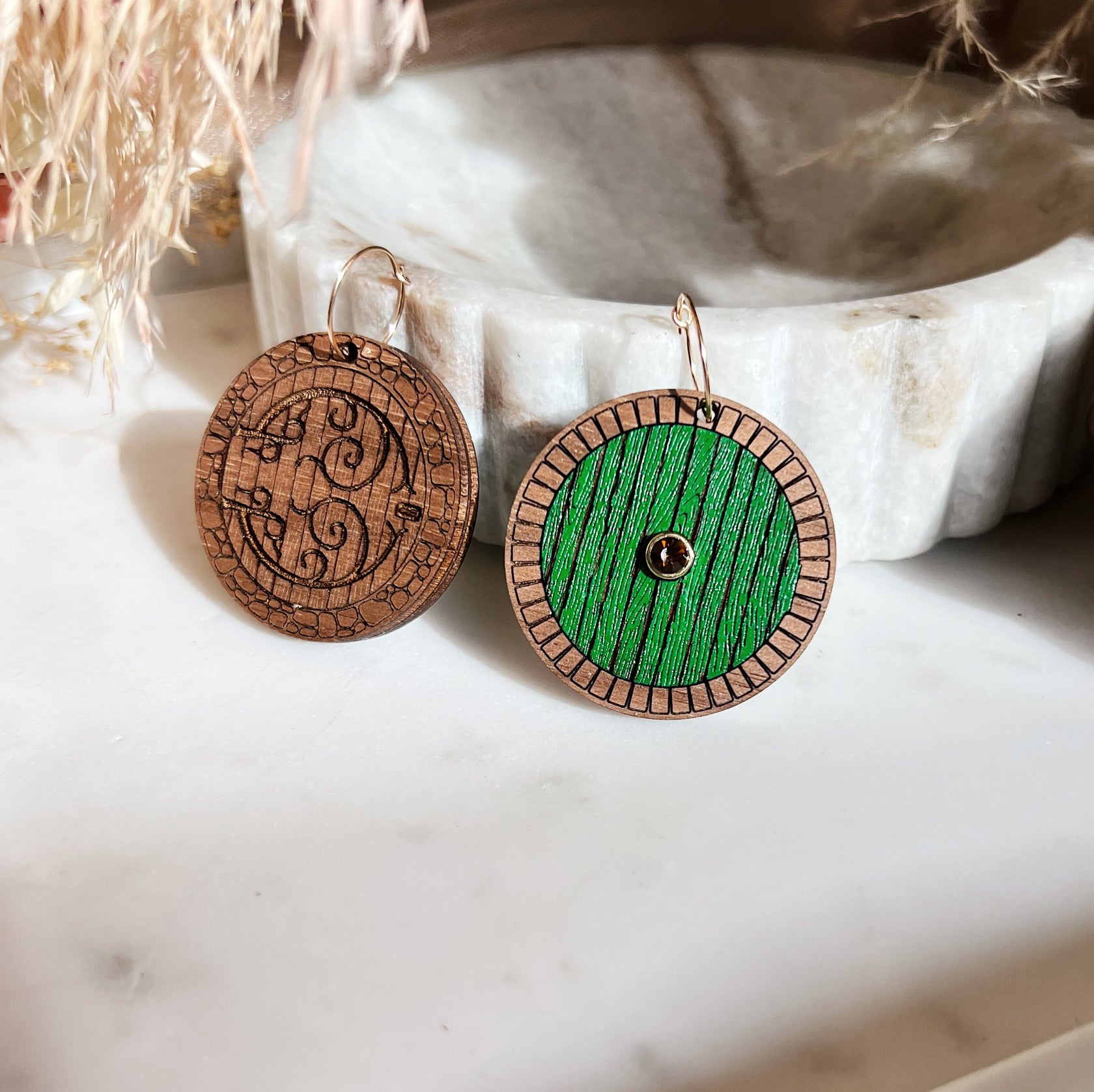 Reversible Hobbit Door Earrings – Lassoed Moon