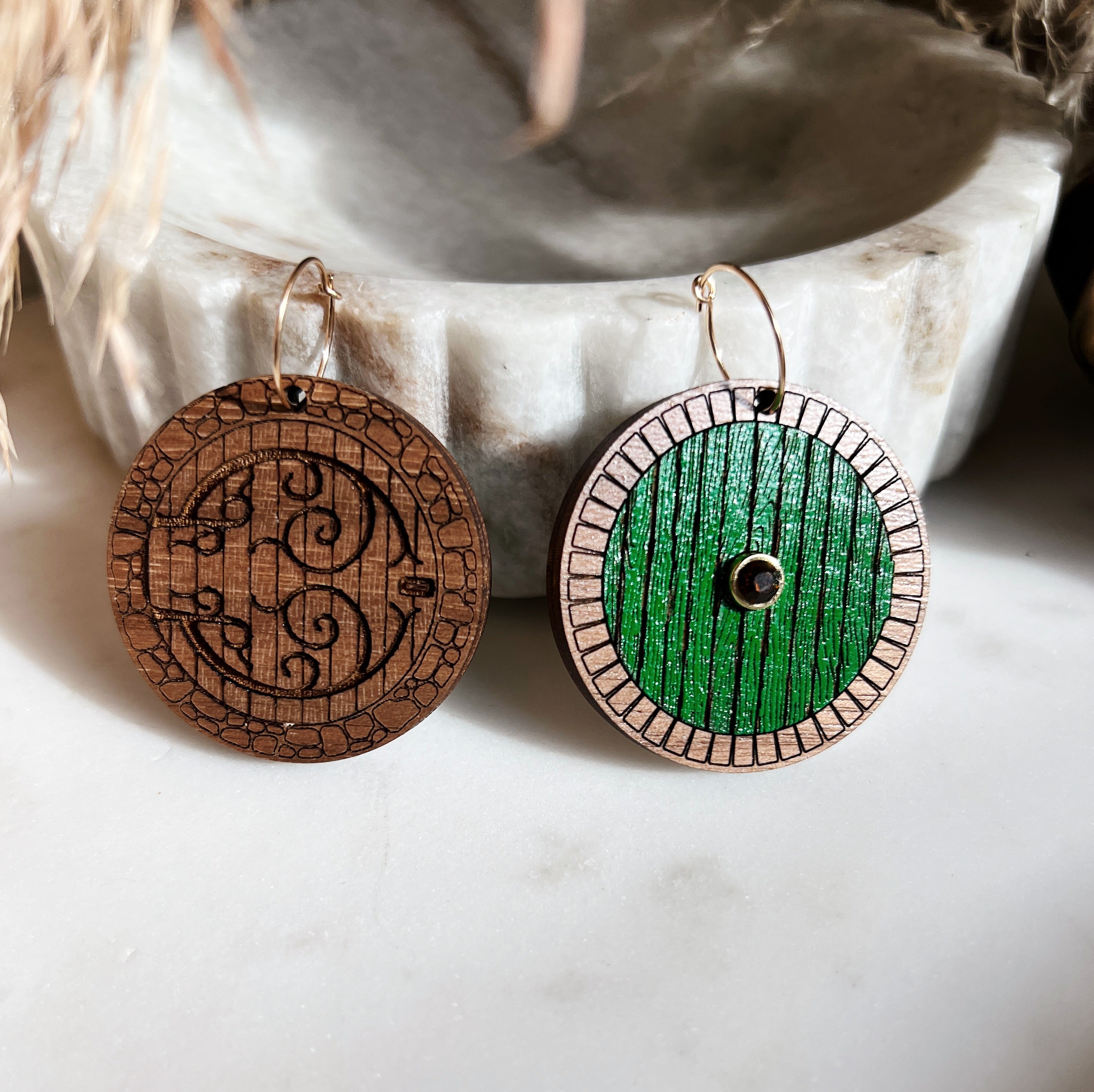Reversible Hobbit Door Earrings – Lassoed Moon