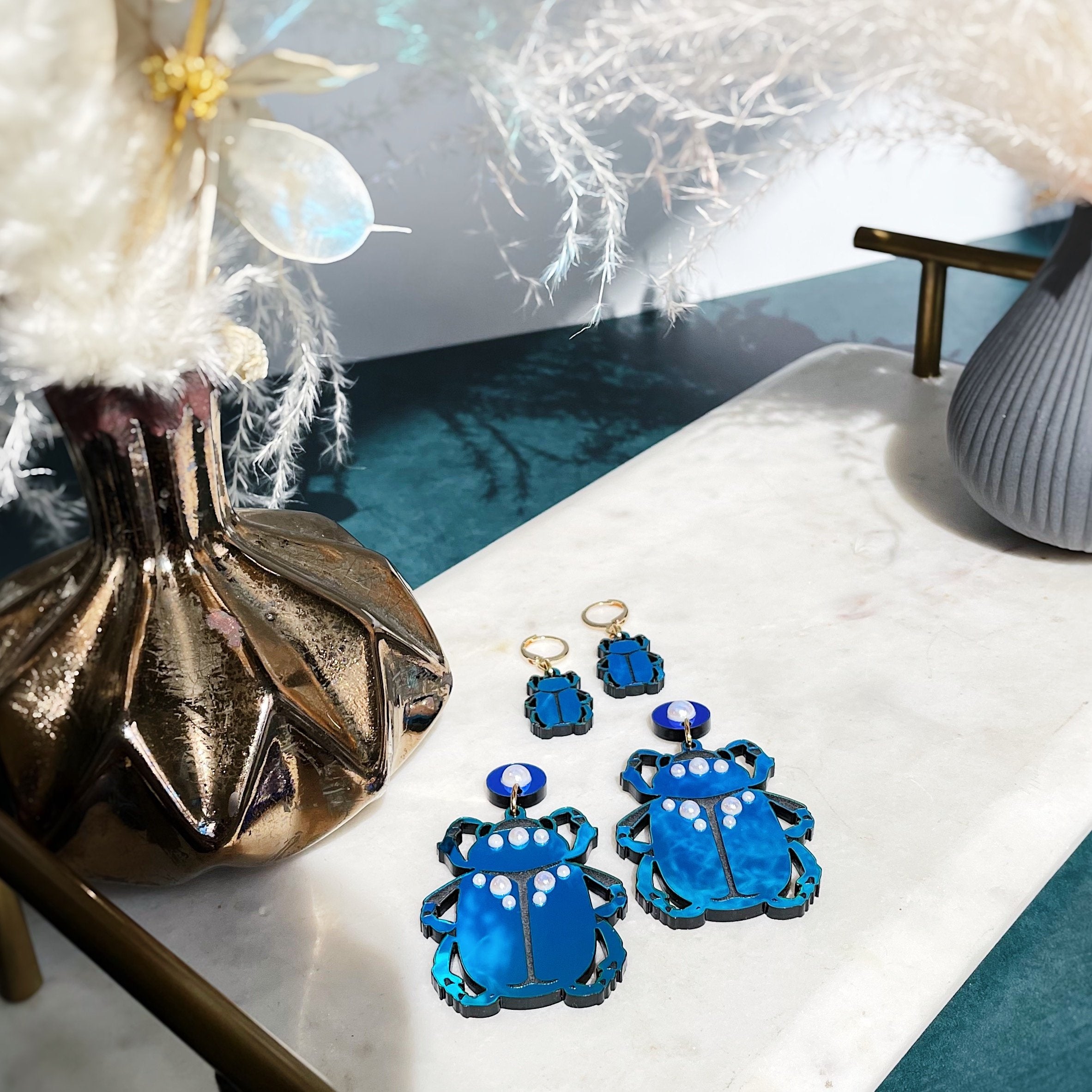 Baby June Bug Earrings – Lassoed Moon